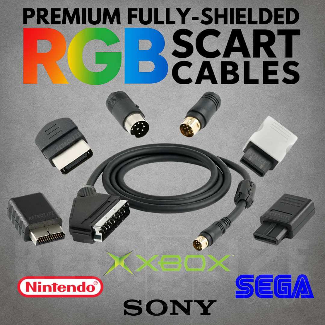 ON SYNC RGB SCART CABLES - FULLY SHIELDED – Retrolize