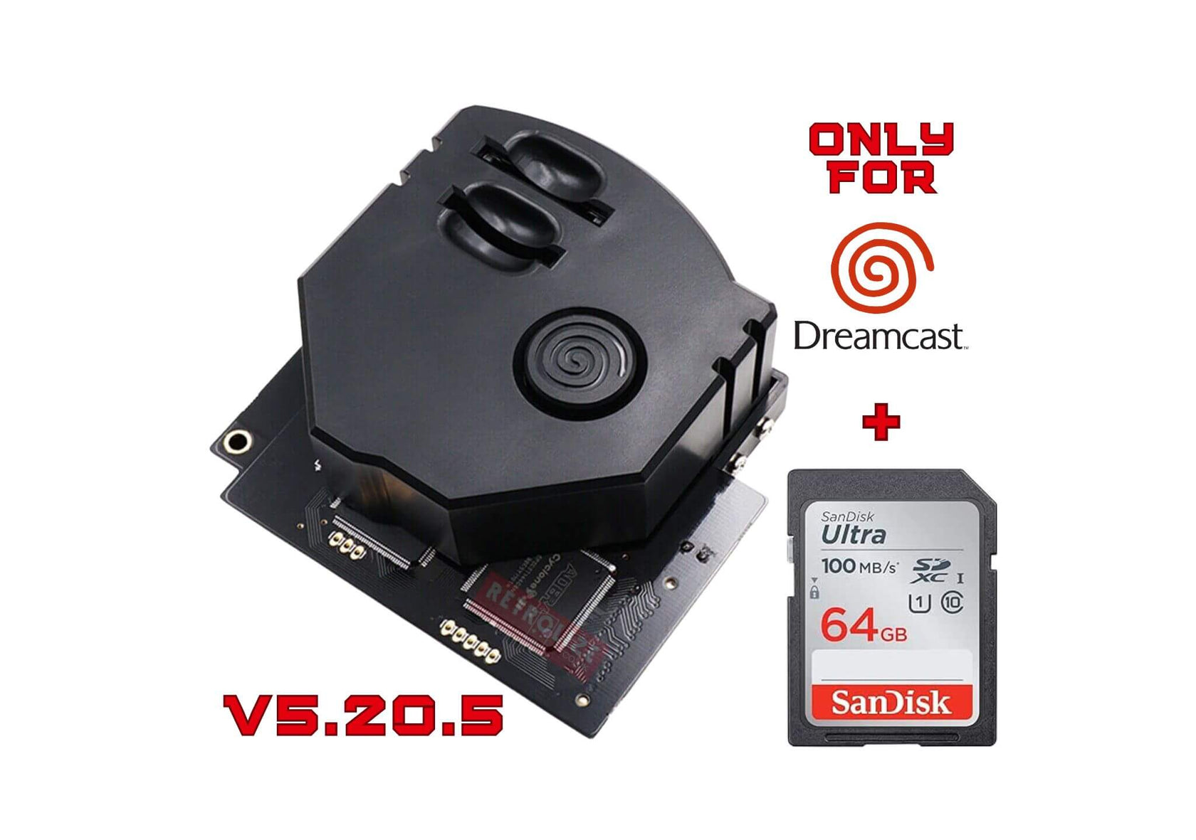 GDEMU Optical Drive Emulator v5.20.5 ODE - Sega Dreamcast + Full Mount – Retrolize
