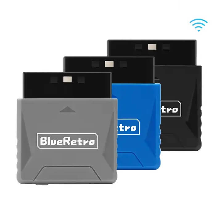 BlueRetro Mini PlayStation PS1 & PS2 Wireless Bluetooth Controller Rec ...